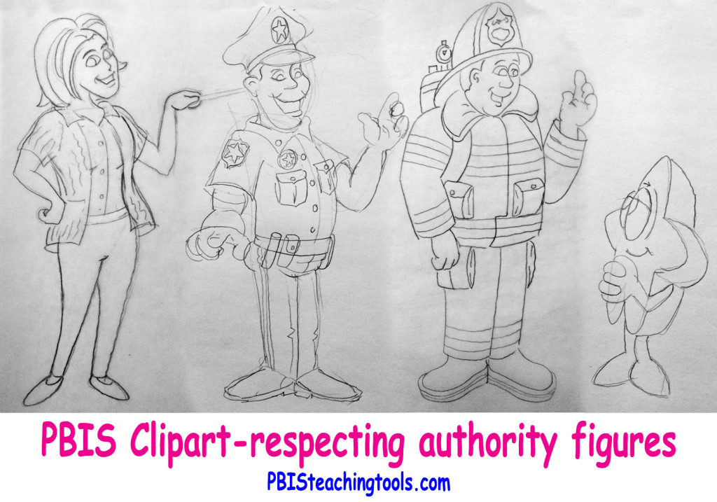 Respecting Authority Figures Clipart - PBIS Posters