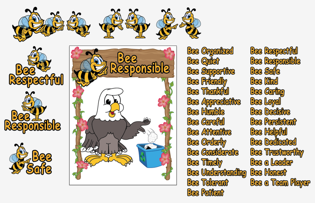 PBIS Bee Clipart - PBIS Posters