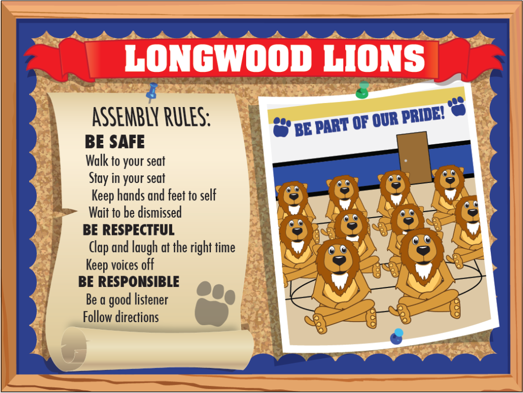 New Lion Mascot - PBIS Posters
