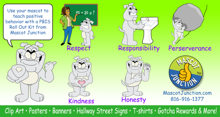 Use Your School Mascot To Teach Positive Behavior - PBIS Posters