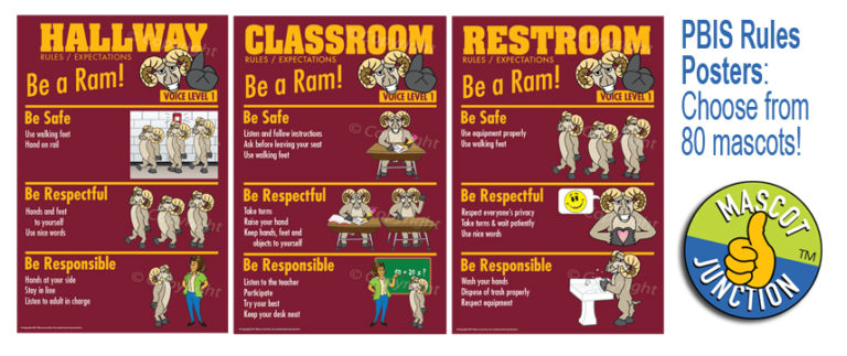 Respect, Responsibility, Safety Rules Posters - PBIS Posters