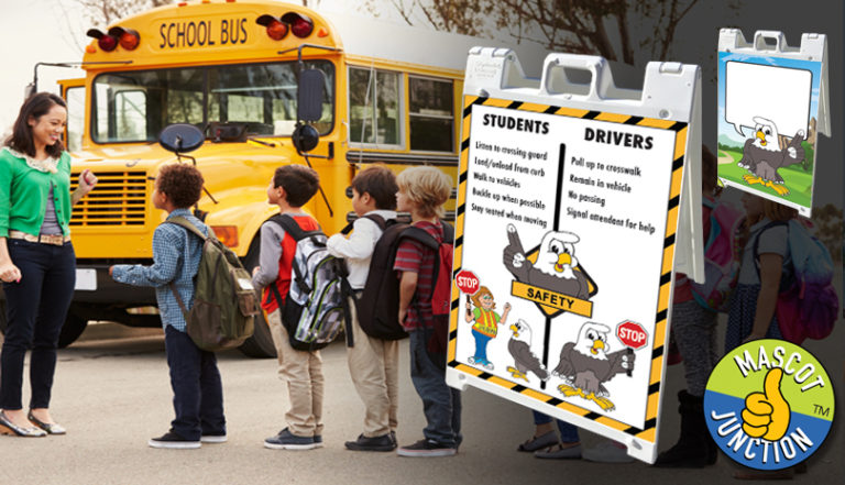 School Safety Signs For Bus & Pick-up Areas - PBIS Posters