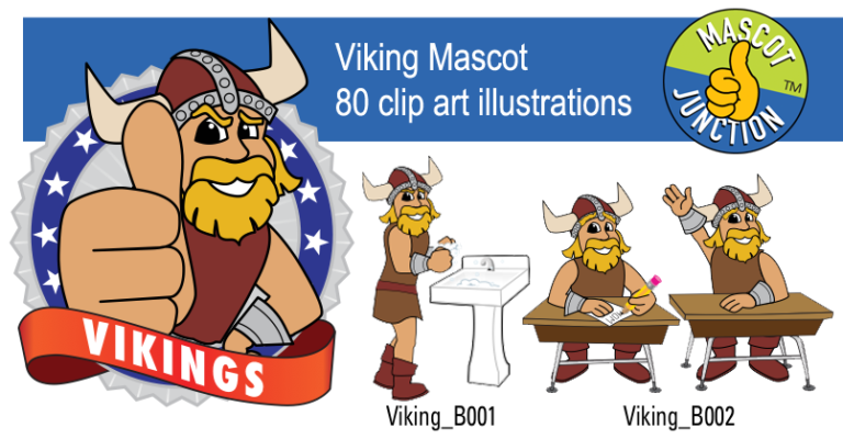 Viking Mascot Clip Art - PBIS Posters