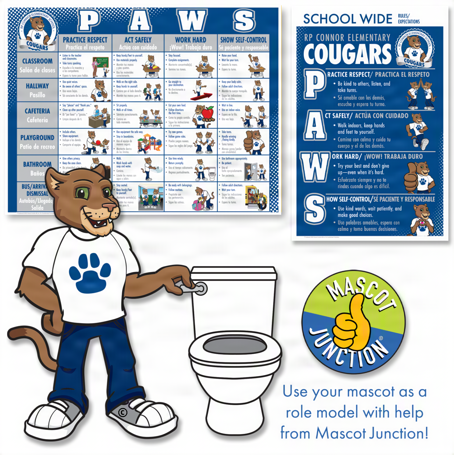 Cougar PAWS Matrix - PBIS Posters